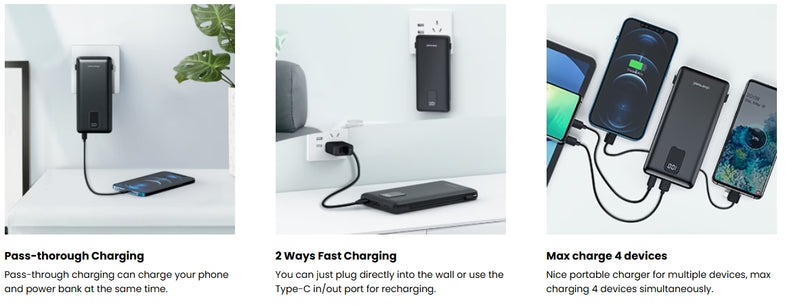 Charmast 10000mAh Magnetic Wireless Power Bank 20W