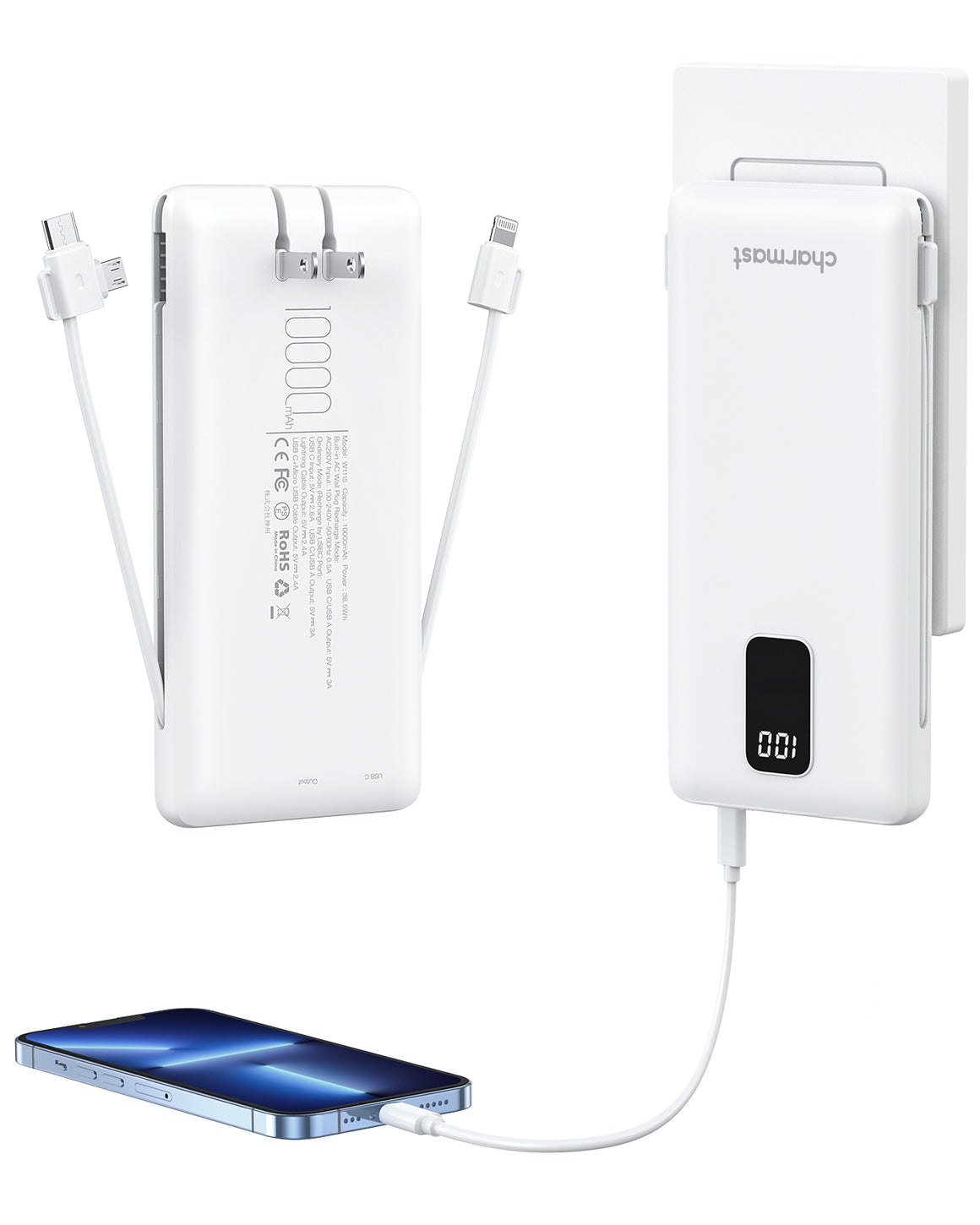 10000mAh Power Bank – Charmast